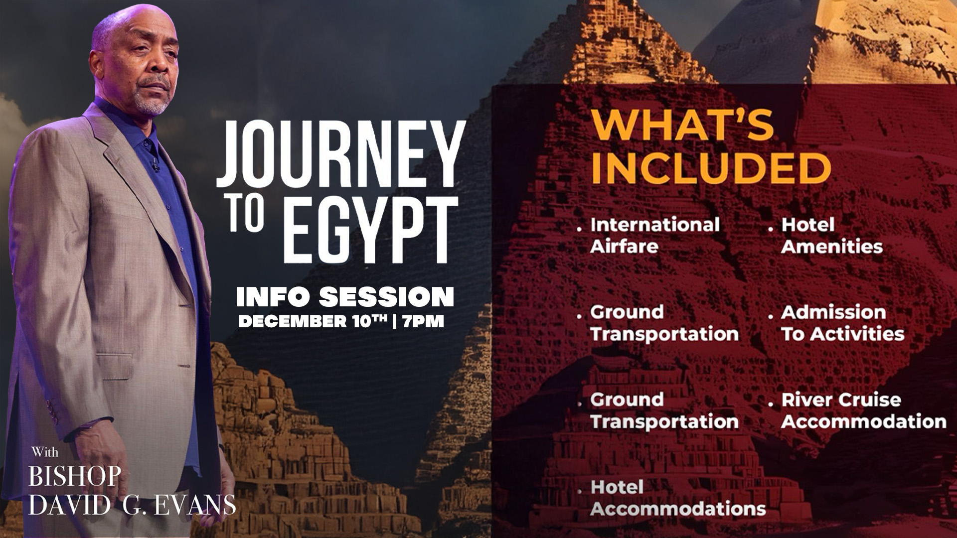 Experience the Wonders of Egypt with Bishop Evans in 2025! 🌍 - Bethany: The Transformation Church